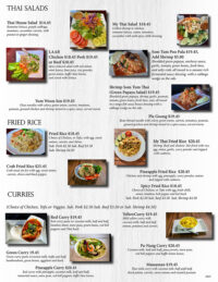 Menus - My Thai La Quinta